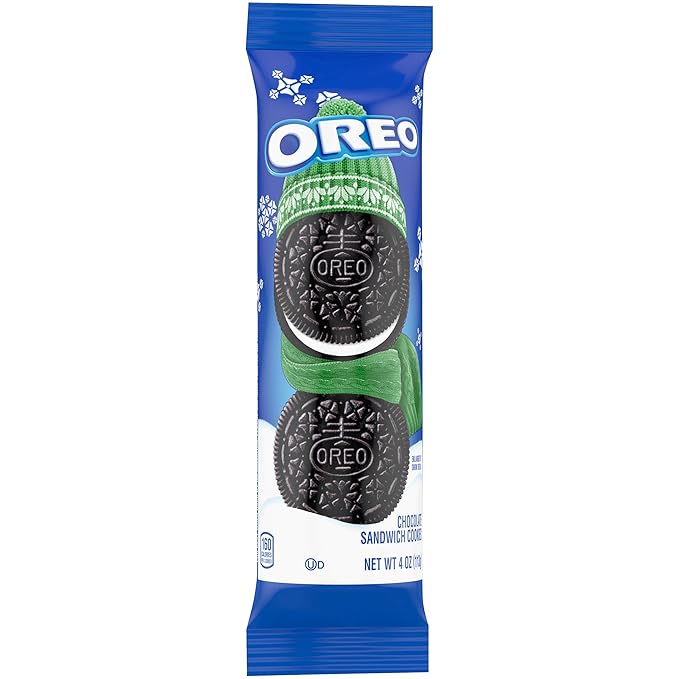 OREO Chocolate Sandwich Cookies, 1 - 4 oz Christmas Cookies Stocking ...