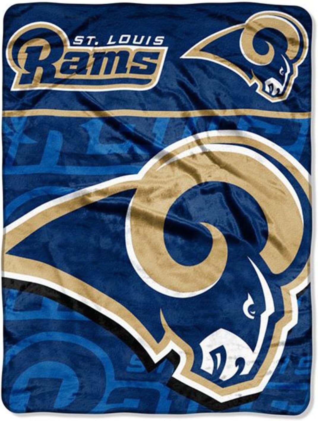 Amazon.com : NFL St. Louis Rams Micro Raschel Throw Blanket, 46 x 60 ...