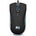 Amazon.com: Rii RM105 Wired Mouse,Computer Mouse with Colorful RGB ...