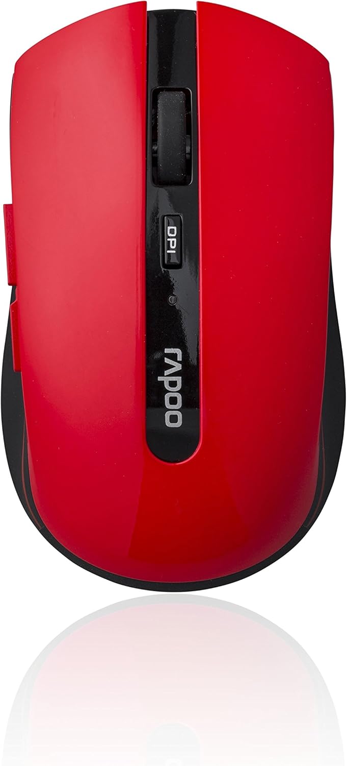 Rapoo 7200P 5GHz Wireless Optical Mouse Red - BigaMart