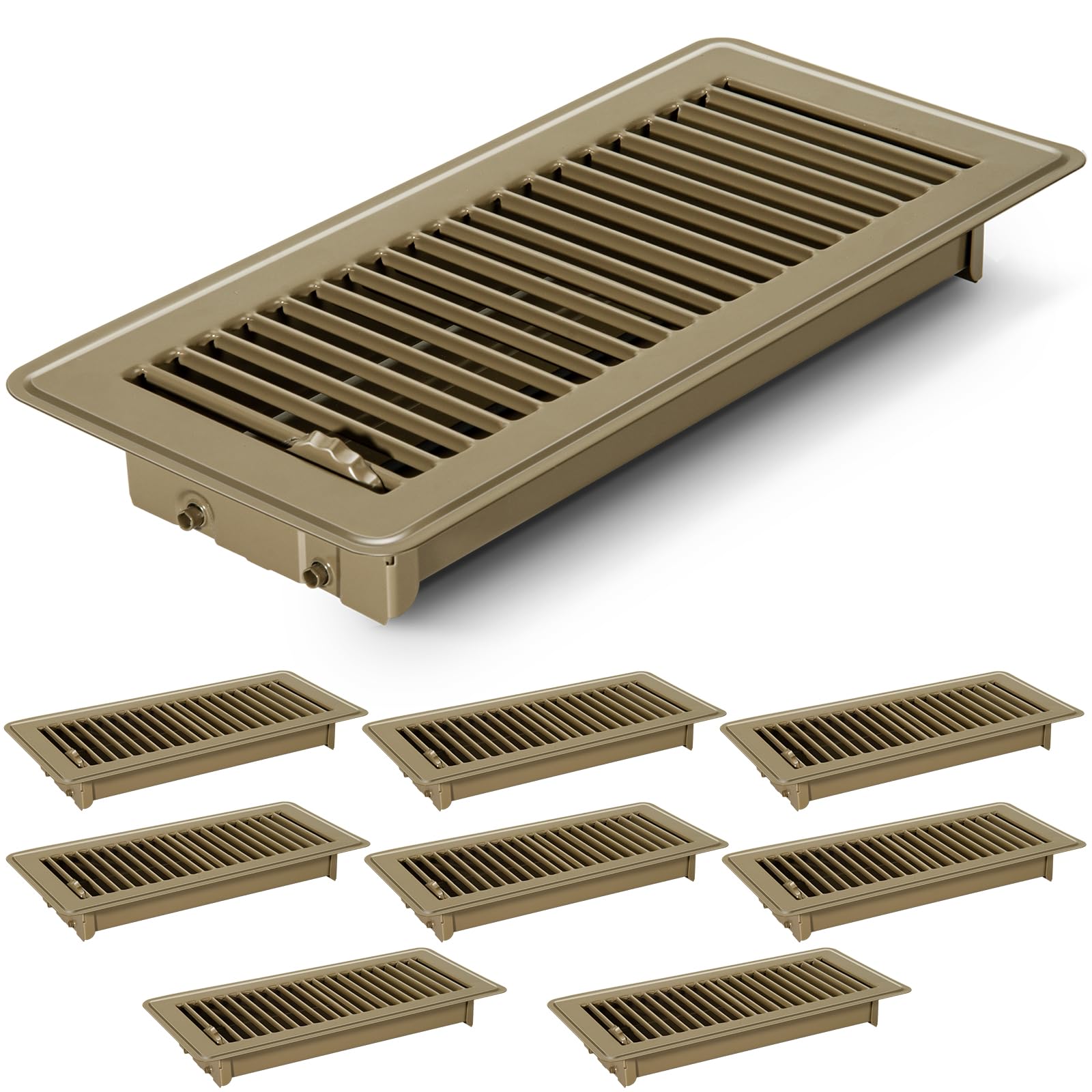 Floor Vents Floor Registers 4x10 inch, Heavy Duty Metal Heat Air Vent ...