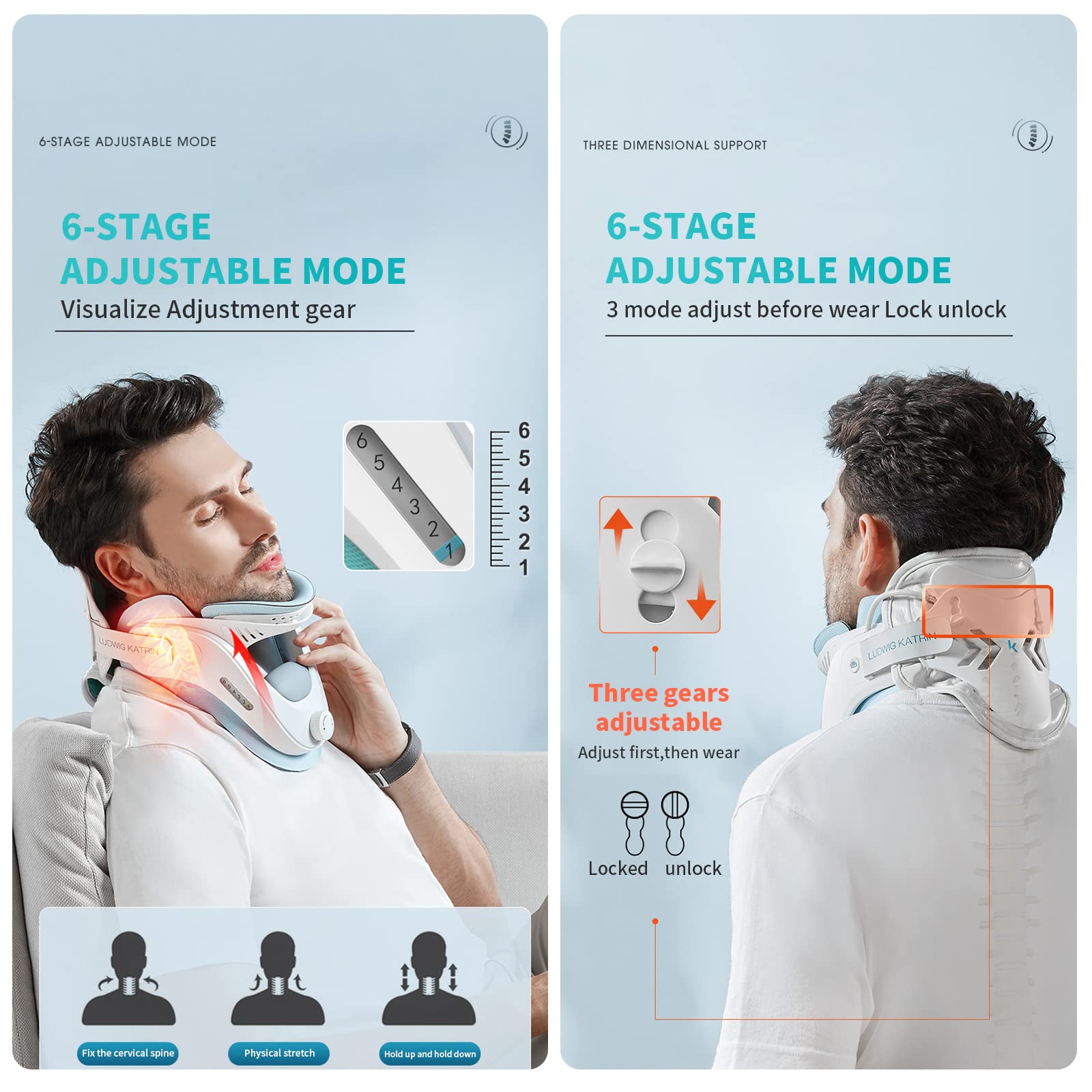 Mua H2 Life Cervical Neck Traction Device Adjustable Ergonomic Neck ...