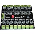 Amazon.com: 16 Channel I2C Interface Electromagnetic Relay Module for Arduino Raspberry 3.3V 5 ...
