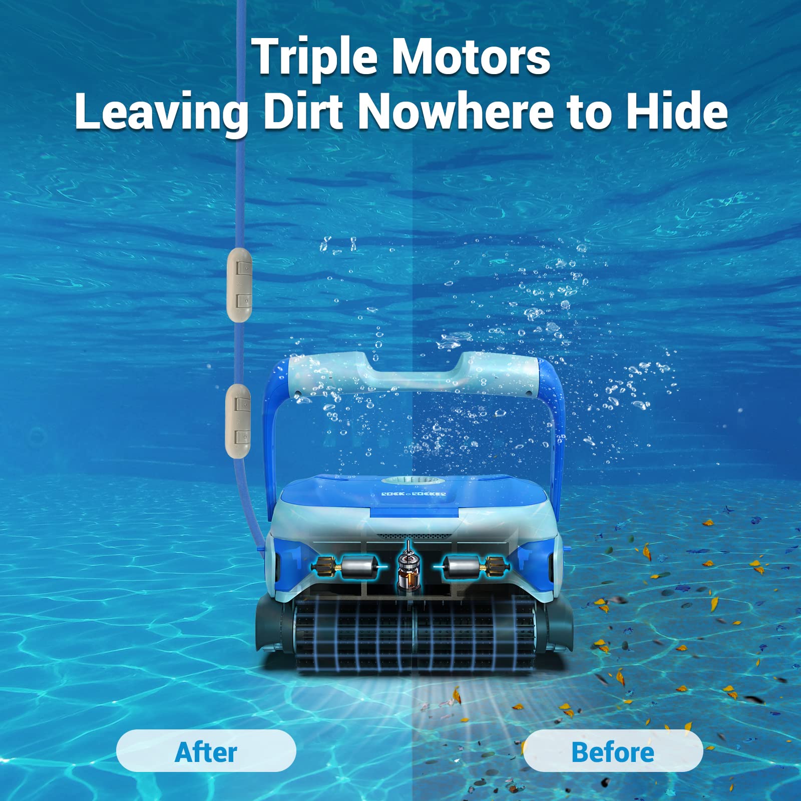 Mua Rock&Rocker Upgraded Powerful Automatic Pool Cleaner, Robotic Pool ...