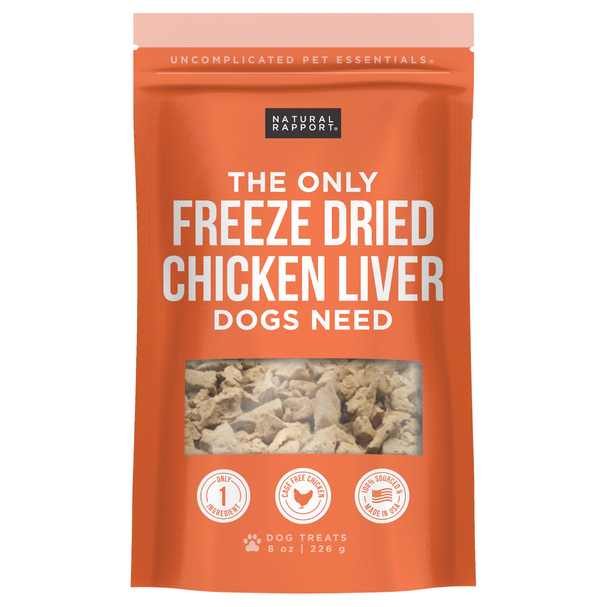 Mua Natural Rapport Chicken Liver Dog Treats - The Only Freeze Dried ...
