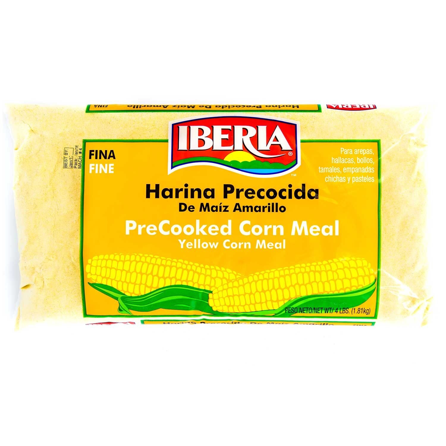 Iberia Fine Corn Meal Pre Cooked 4lb: Amazon.com: Grocery & Gourmet Food