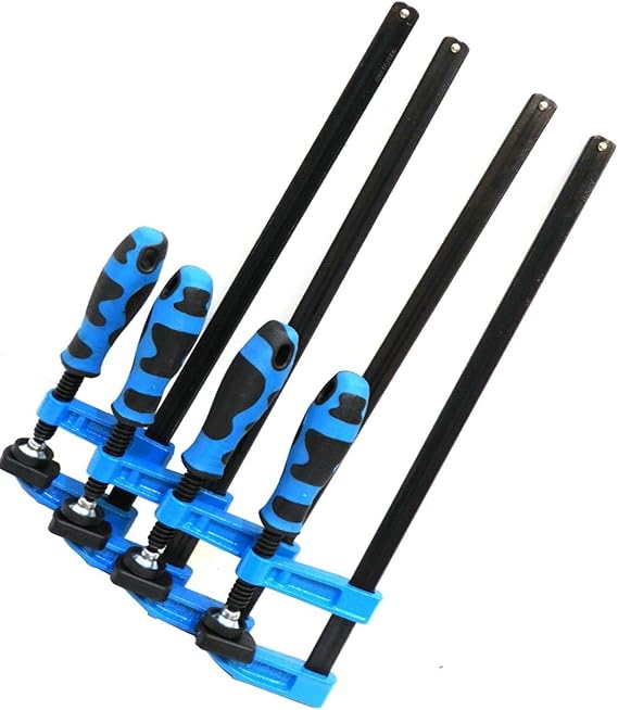 Blue F Clamps Bar Clamp Heavy Duty 600 x 80mm 24" Long Quick Slide Wood ...