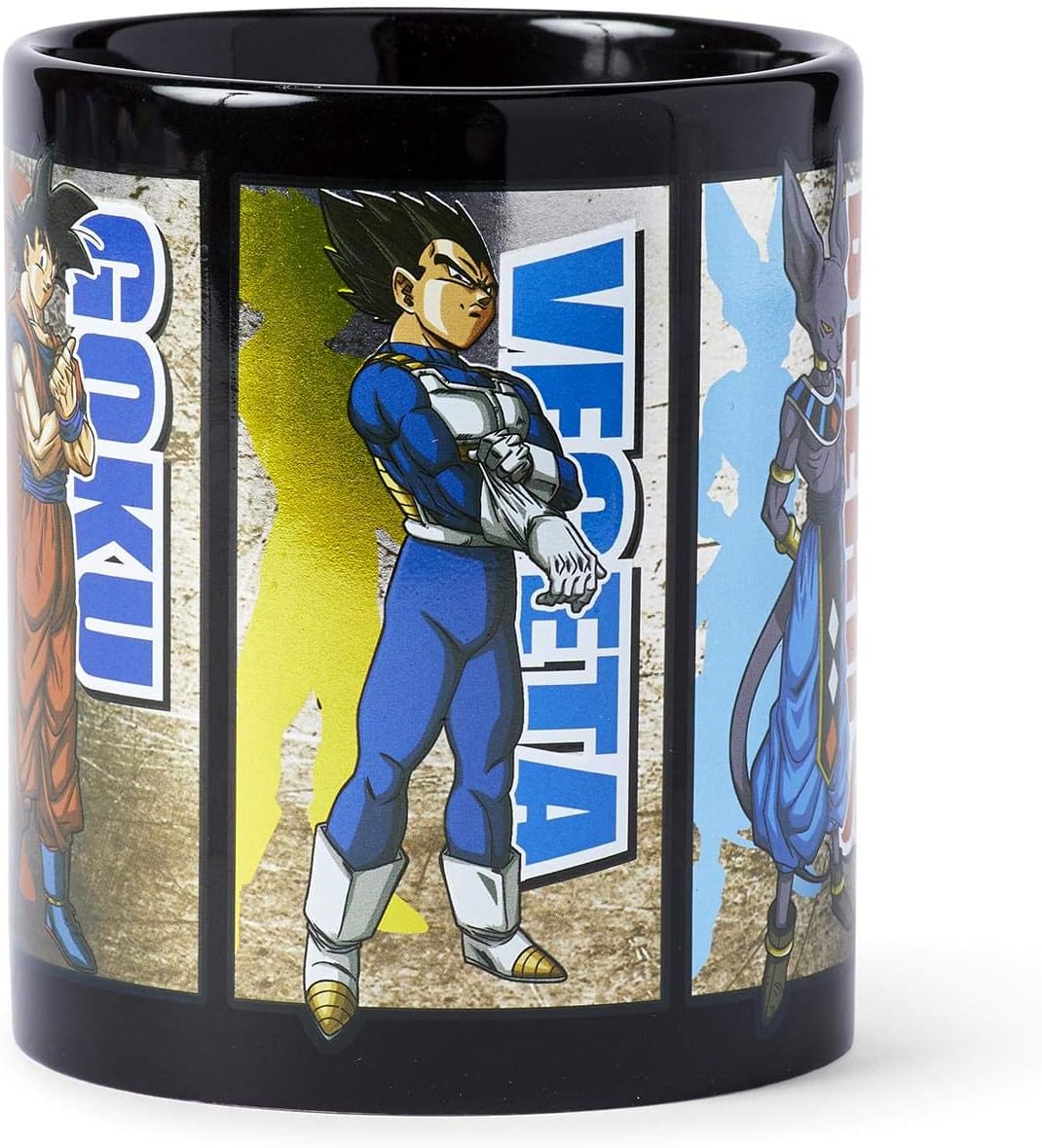 Dragon Ball Super Saiyans VS Lord Beerus Ceramic Character Mug | Holds ...