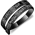 Amazon.com: Yongxu Adjustable Islamic Ayatul Kursi Spiral Ring for ...