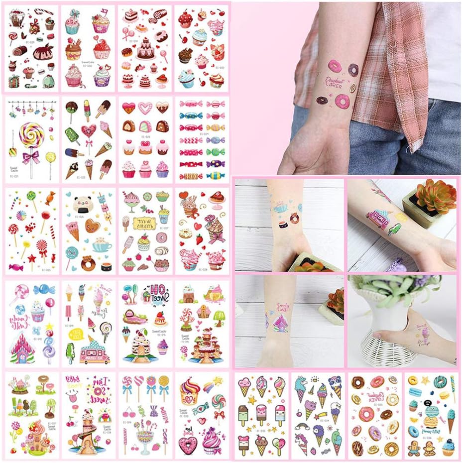 Xinlie Temporary Tattoos Kid Friendly Fake Waterproof Tattoo Sticker ...