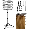 Amazon.com: Sunnacate Braiding Hair Rack, Metal Hair Extension Holder ...