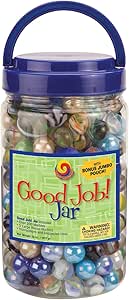 Amazon.com: Mega Marbles Good Job Jar With Mega Marbles 200 count ...
