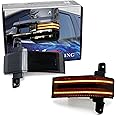 Amazon.com: iJDMTOY Black Smoked Lens Dual-Row Full Amber Sequential Blink LED Strip Tow Mirror ...