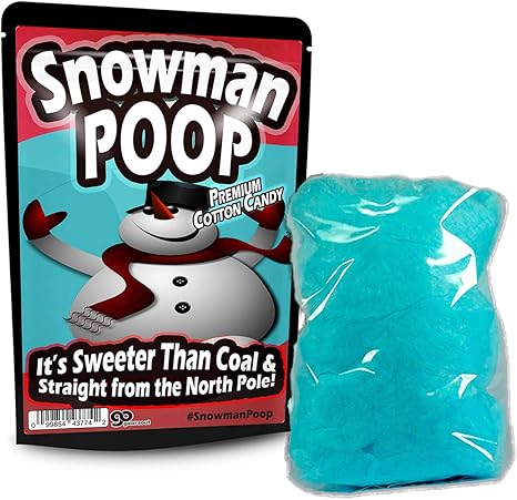 Amazon.com: Snowman Poop Cotton Candy Silly Stocking Stuffers for Women ...