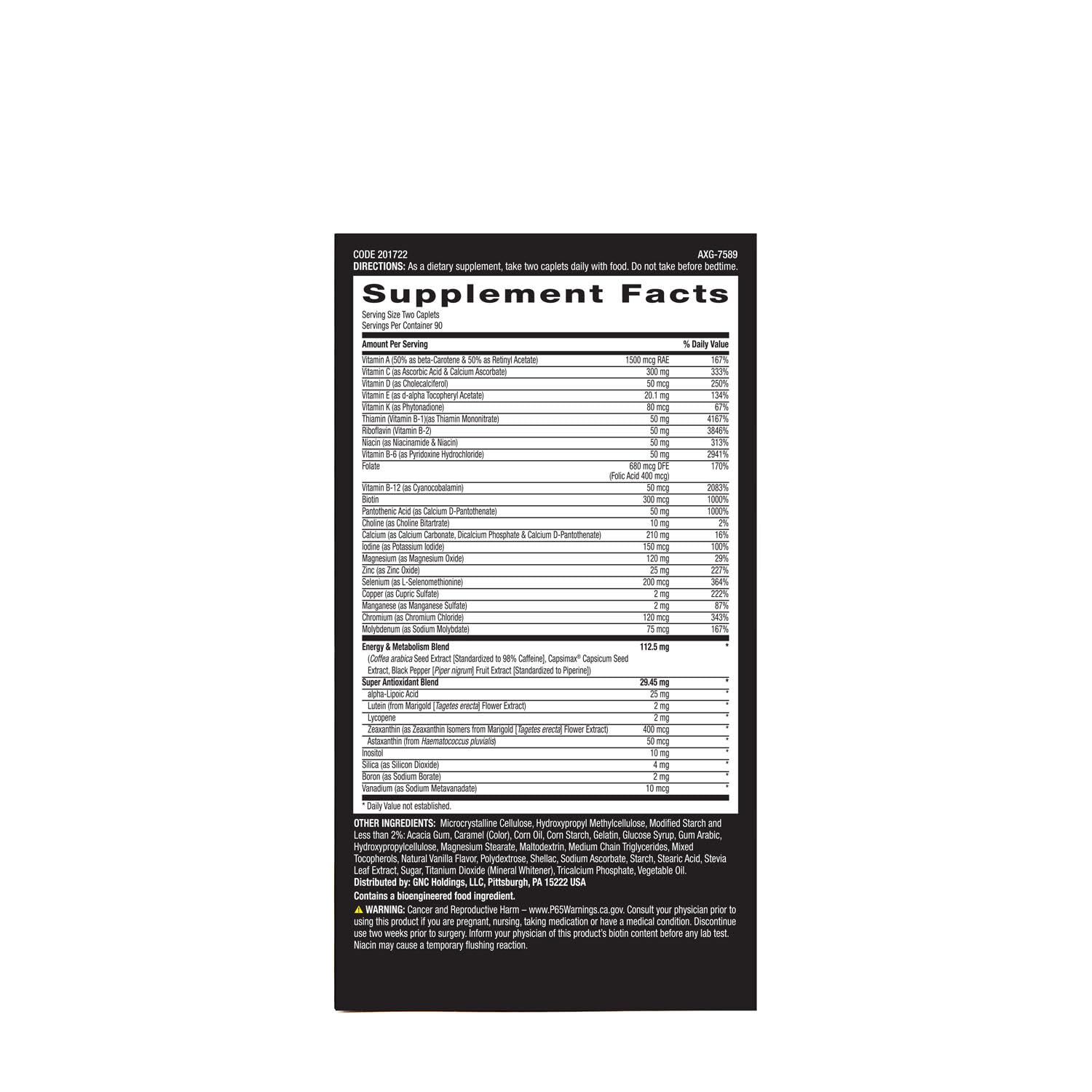 Mua GNC Mega Men Energy and Metabolism Multivitamin for Men | for ...