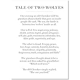 Amazon.com: The Tale of Two Wolves Cherokee Poster - 11x14 Unframed ...