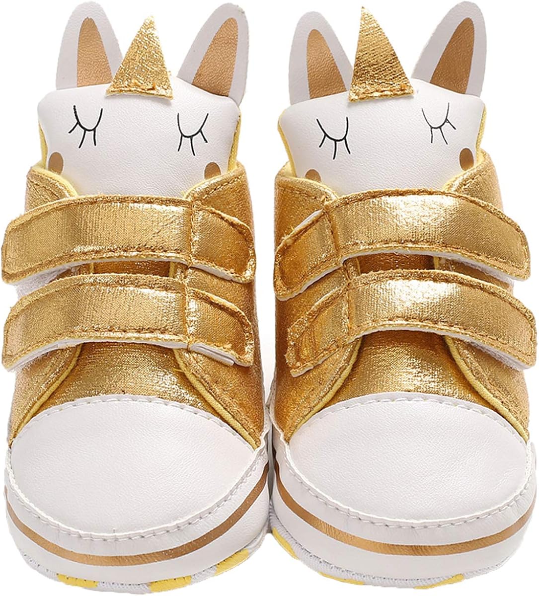 Amazon.com: Unisex Baby High-Tops Sneakers Toddler Soft Sole Cartoon ...