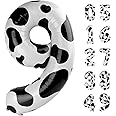 Amazon.com: Cow Print Number Balloon Birthday Decorations, 40 inch ...