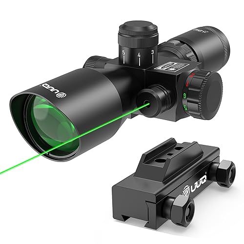 UUQ 2.5-10x40 Rifle Scope with Red/Green Illuminated Mil-dot with Red ...