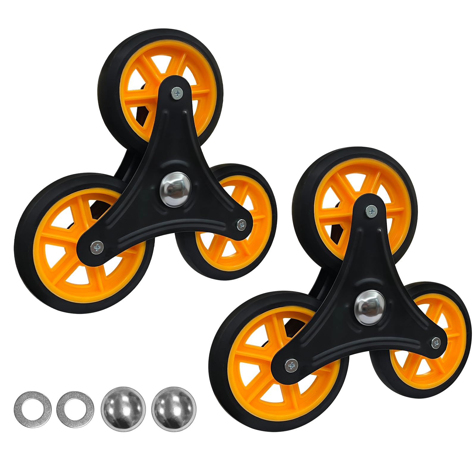 6 Inch Heavy Duty Casters 440 Lbs Load Capacity Hand Truck Dolly Stairs ...