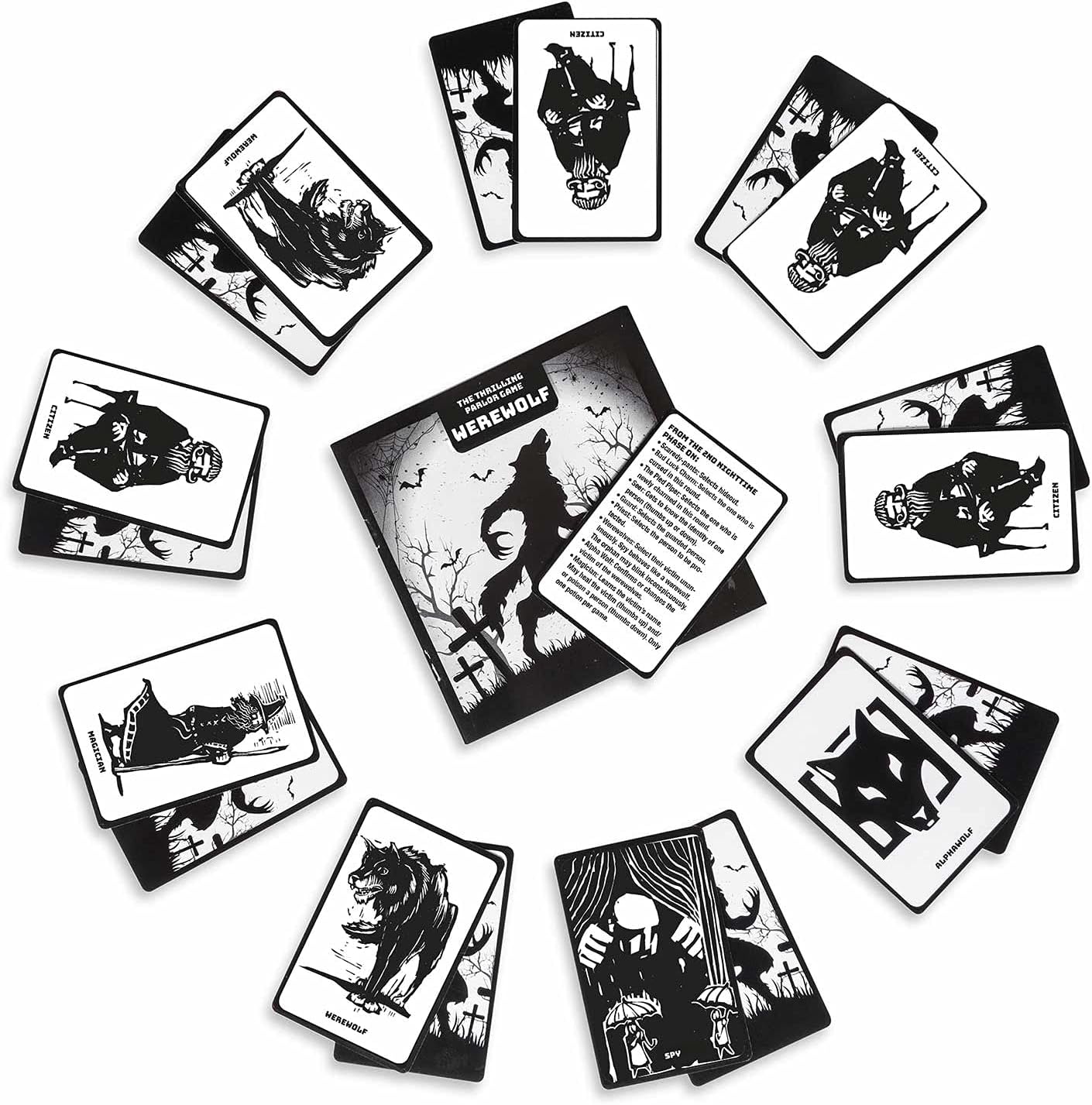 Original Werewolf Card Game DELUXE Party Game with Expansion ...