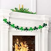 Amazon.com: Vintage St. Patrick 's Day Banner-Clover Shamrock Happy St ...