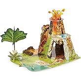 Amazon.com: Papo - The Land of Dinosaurs - Realistic Wooden Playset ...