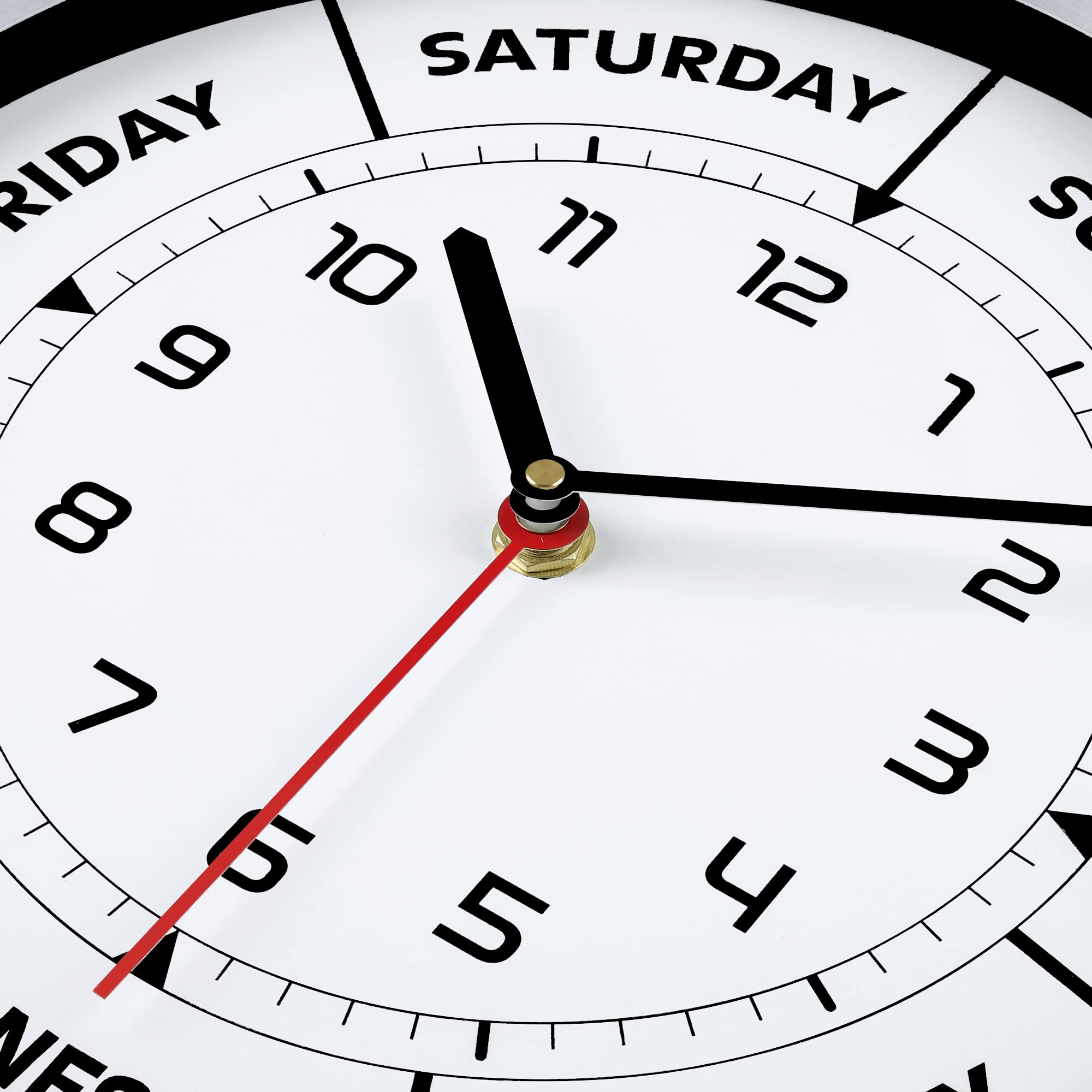 Mua Lafocuse Silent Metal Day Clocks for Seniors, Retirement Clock Day ...