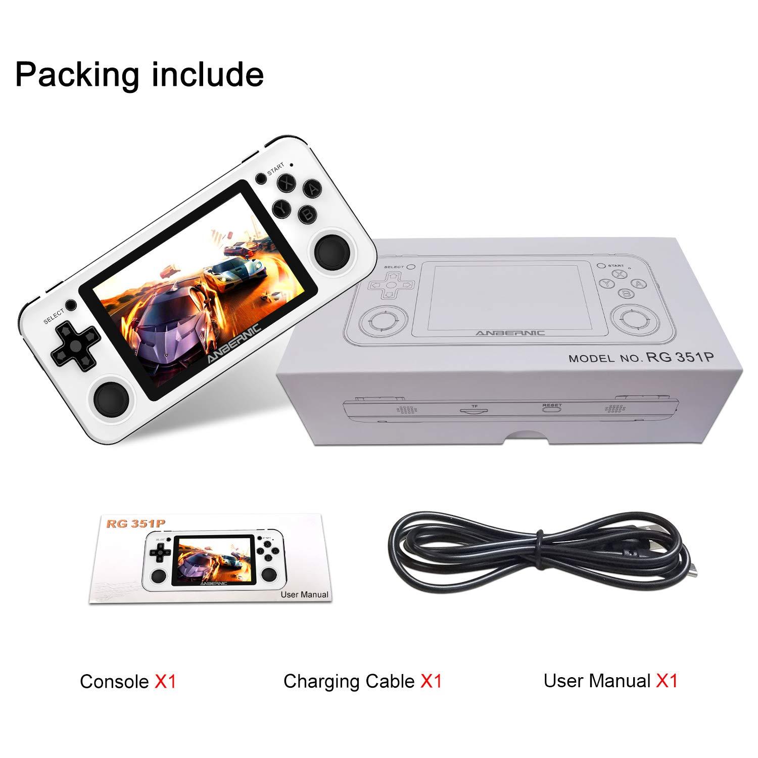 Mua RUIXIAO RG351P Handheld Game Console,Plug & Play Video Games ...