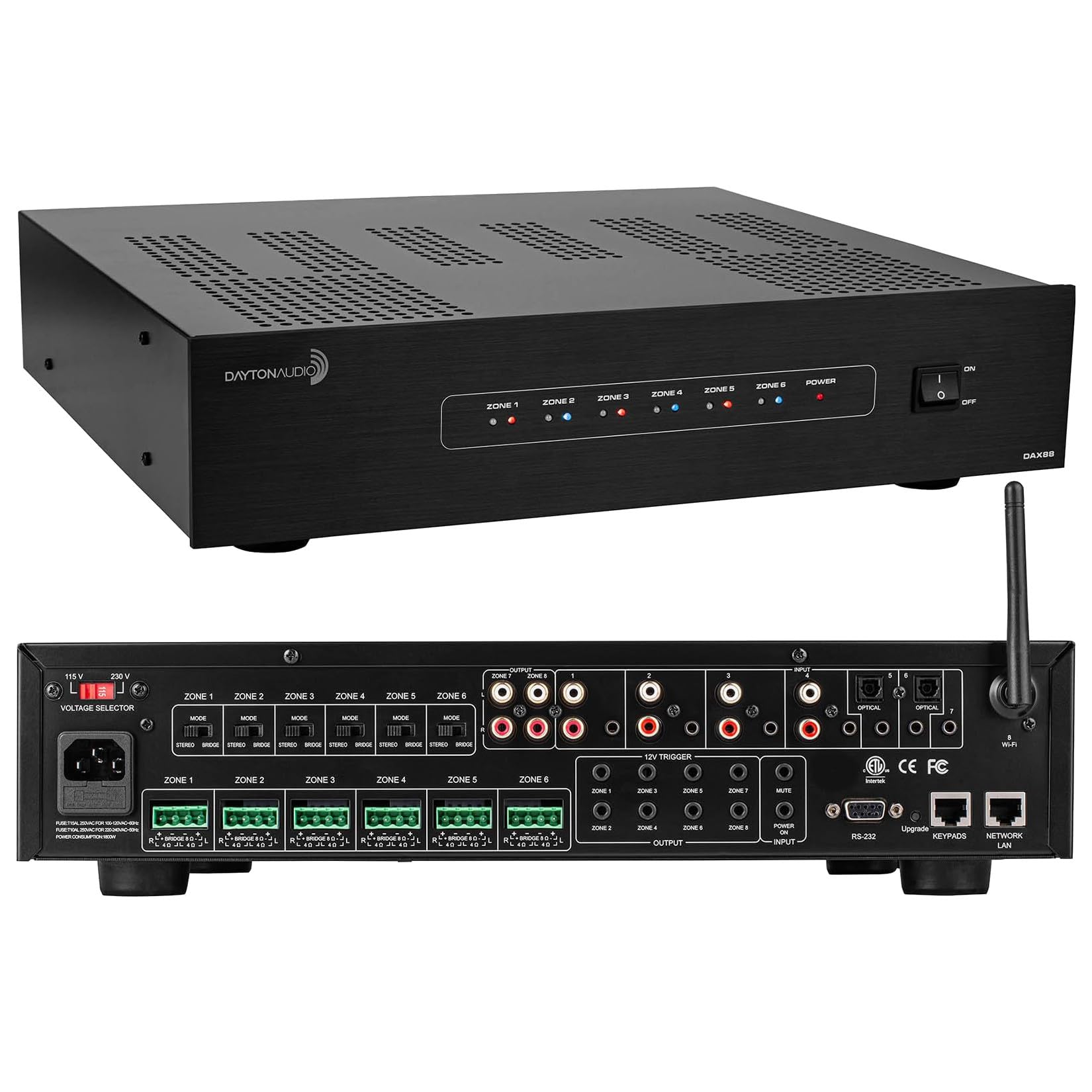 Mua Dayton Audio DAX88 8-Source 8-Zone Bridgeable Distributed Audio ...