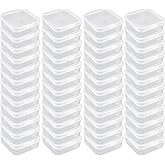 Amazon.com: LJY 18 Pieces Square Mini Clear Plastic Storage Containers ...