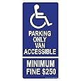 Amazon.com: R99C Combo Handicap Parking Only Van Accessible Minimum ...