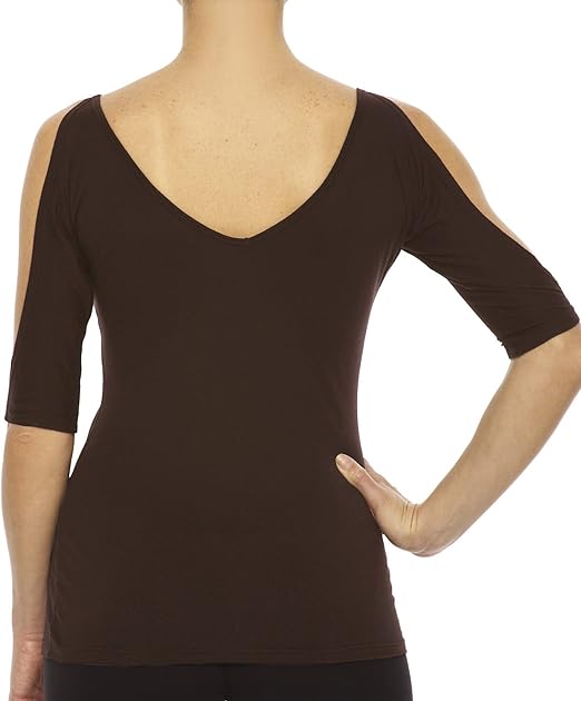 Amazon.com : Beyond Yoga Double V Neck Shirt : Clothing