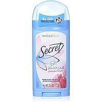 Amazon.com : Secret Invisible Solid Deodorant, Powder Fresh (2.6 oz, 5 ...