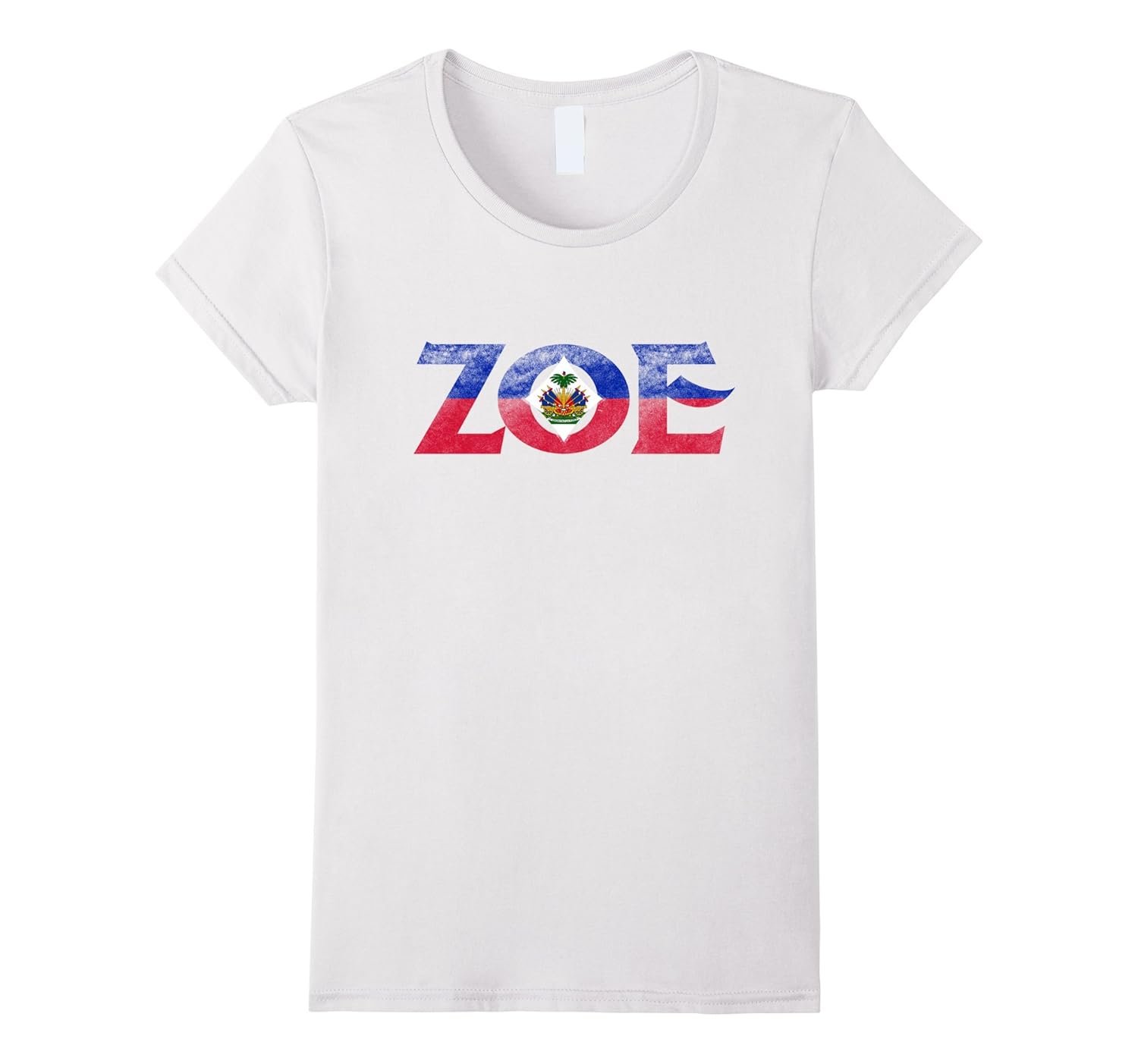 Haitian ZOE Pride Flag T shirt I Love Haiti Coat Of Arms-4LVS