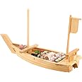 Amazon.com | Juexica Wooden Sushi Boat Serving Tray Japanese Sushi ...
