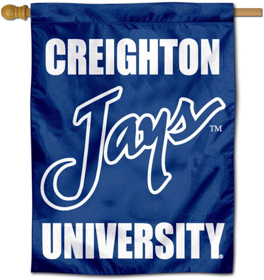 Amazon.com : College Flags & Banners Co. Creighton Banner House Flag ...