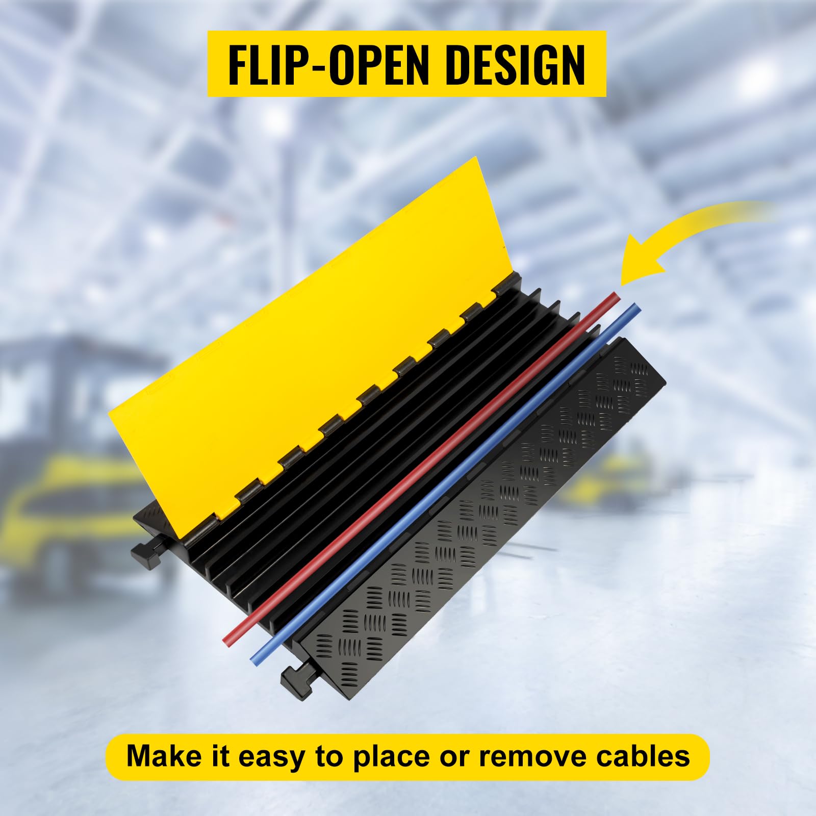 Mua VEVOR 5 Channel Cable Protectors Extreme Rubber Cable Ramps Heavy ...