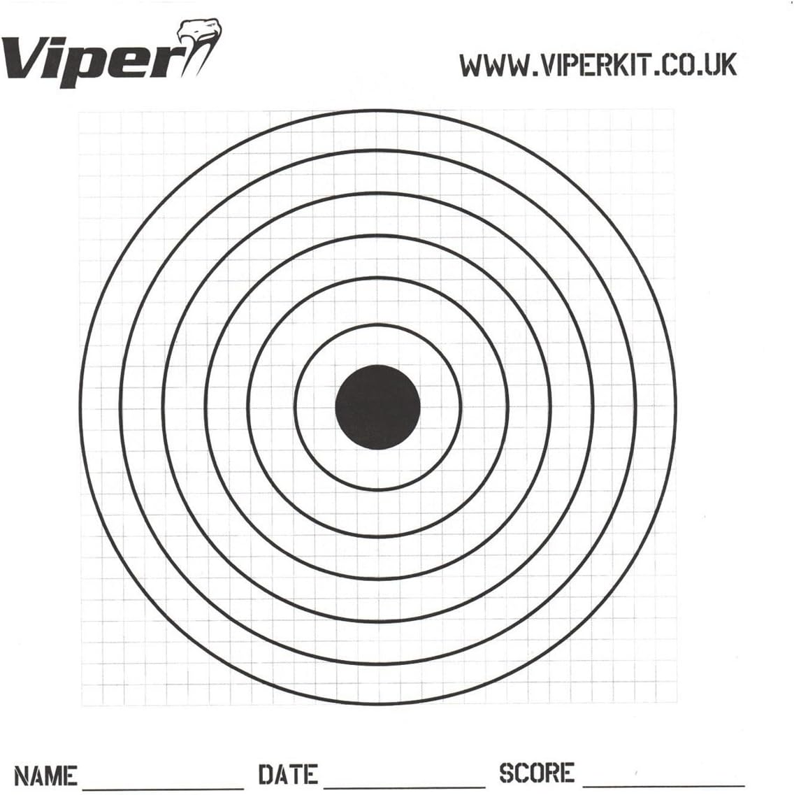 Viper TACTICAL Pro Target Paper Targets 175 x 175 Millimetres – BigaMart