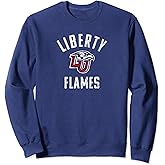 Amazon.com : Liberty University Flames Large Pullover Hoodie : Sports ...
