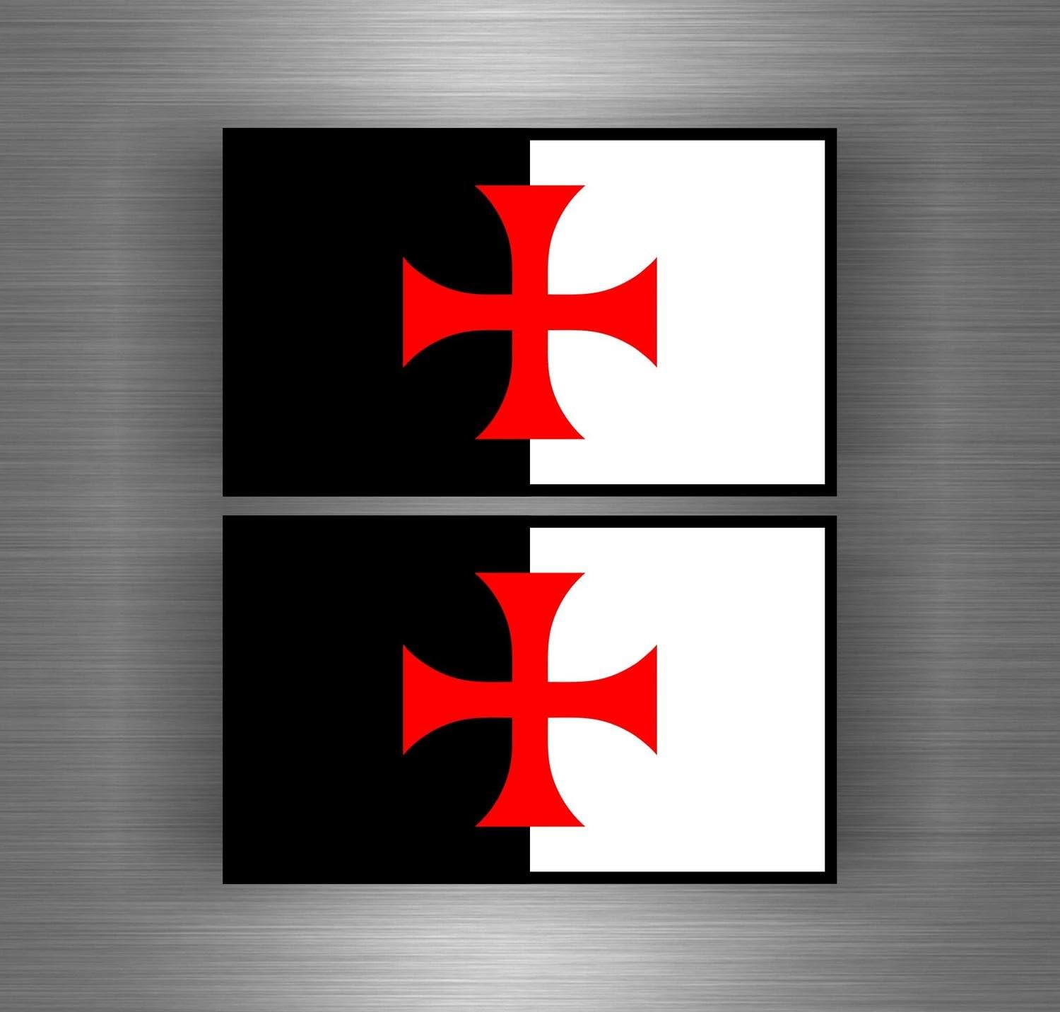 Amazon.fr : Akachafactory 2X Autocollant Sticker Ordre Malte templier ...