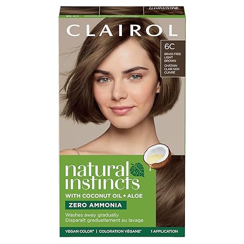 Clairol Natural Instincts Demi-Permanent Hair Dye, 6C Light Brown Hair ...