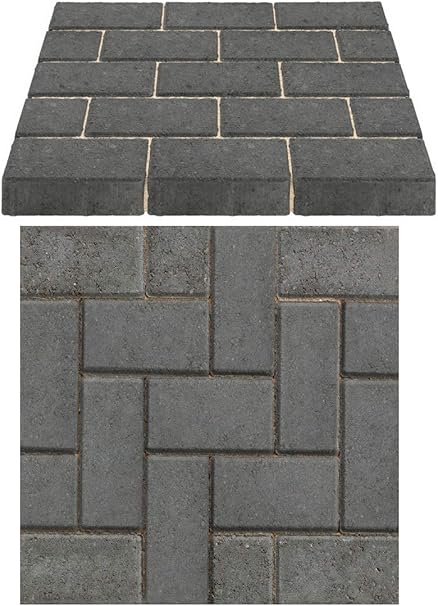 Marshalls Standard Block Paving 200mm x 100mm x 50mm Charcoal Pack ...