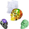 Amazon.com: Silicone Skull Molds, 3D Large Skull Shape Molds for Epoxy Resin, Skeleton Skull ...