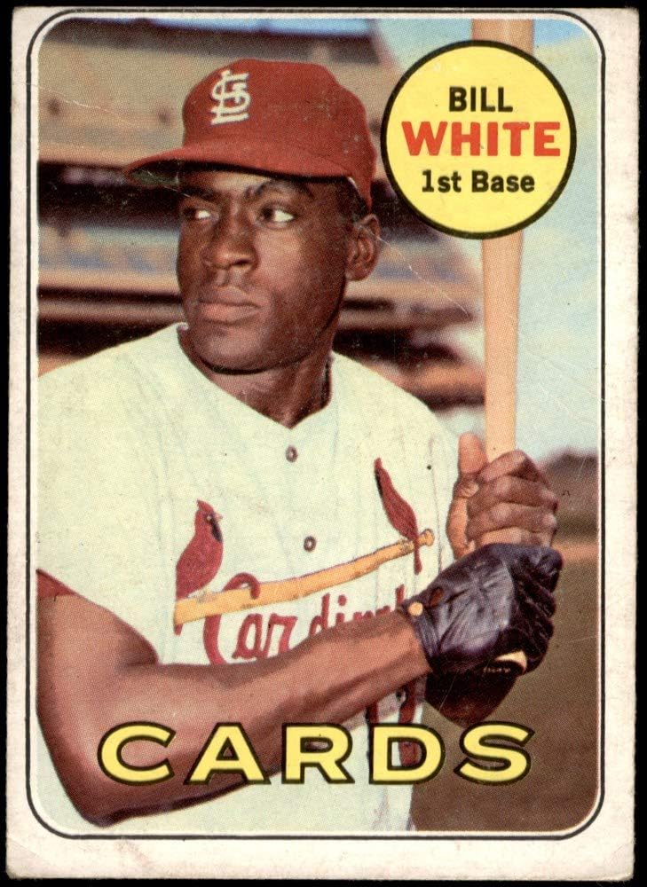 Amazon.com: 1969 Topps # 588 Bill White St. Louis Cardinals (Baseball ...