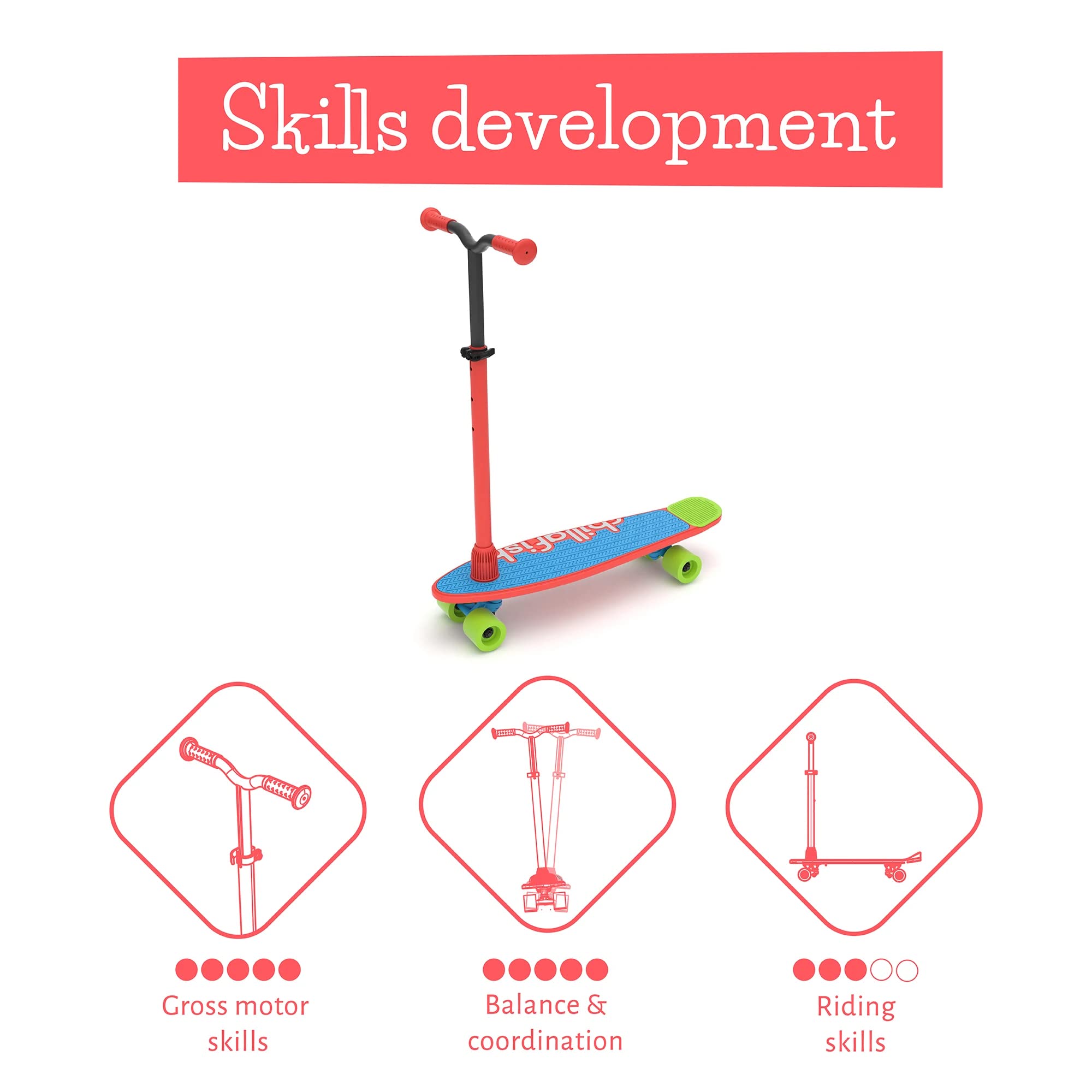 Mua Chillafish Skatieskootie Customizable Training Skateboard and Lean ...