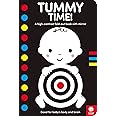 Tummy Time!: A high-contrast fold-out book with mirror for babies ...