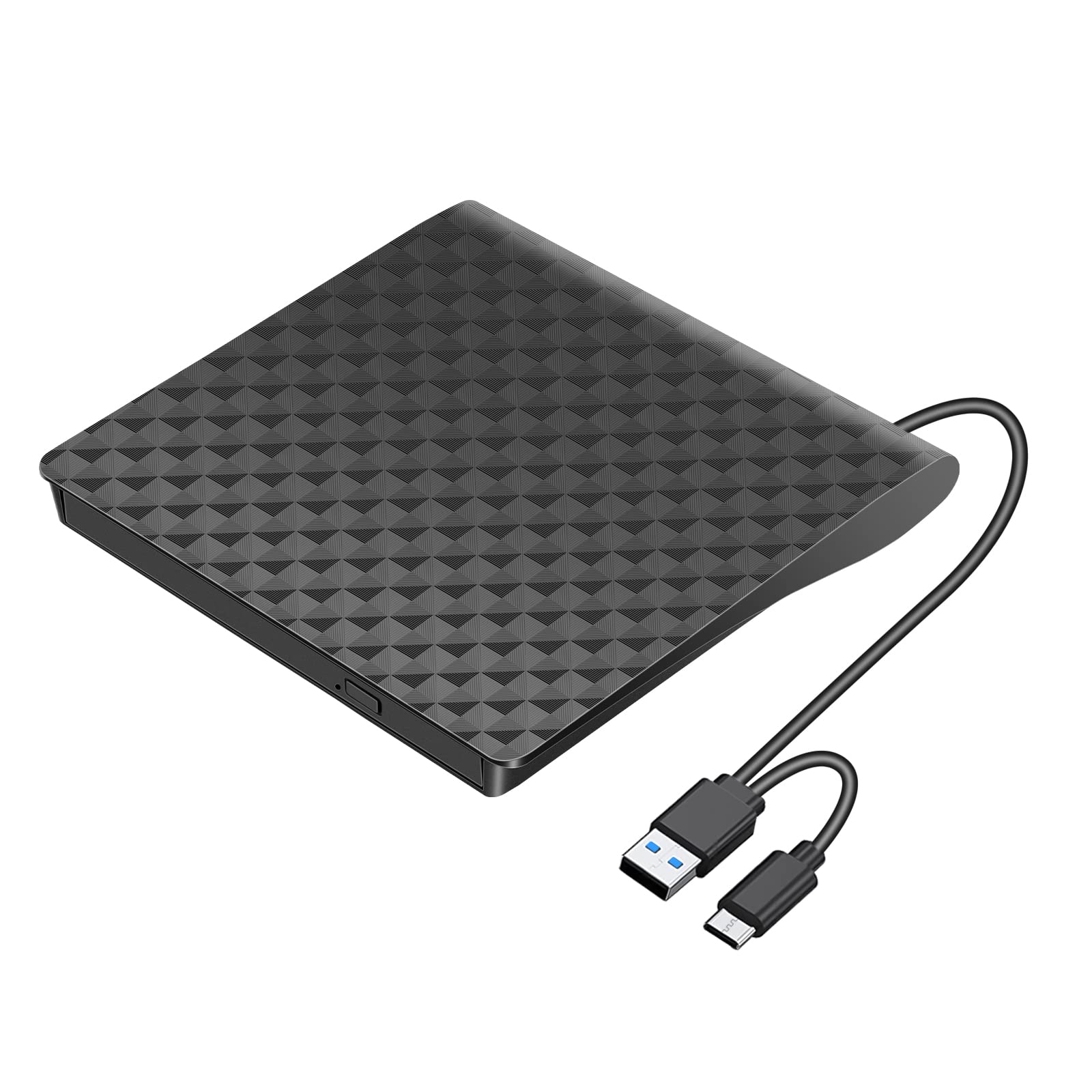 External CD/DVD Drive for Laptop, USB 3.0 Type-C CD Player Ultra Slim ...