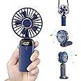 Amazon.com: Pluralla Personal Fan, Portable Hanging Neck Fan, 5000mAh ...
