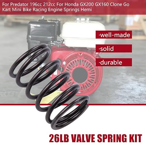 Racing Valve Springs 26lb Valve Spring Kit For Predator 196cc & 212cc ...